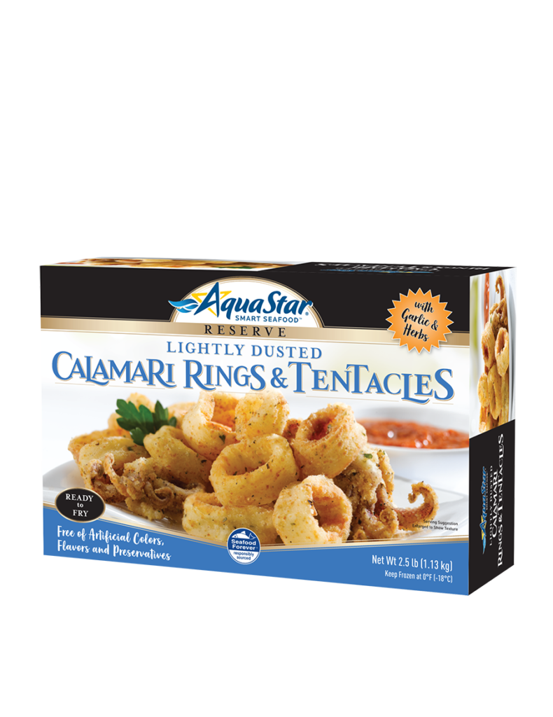 Golden Panko Calamari Strips - Aqua Star