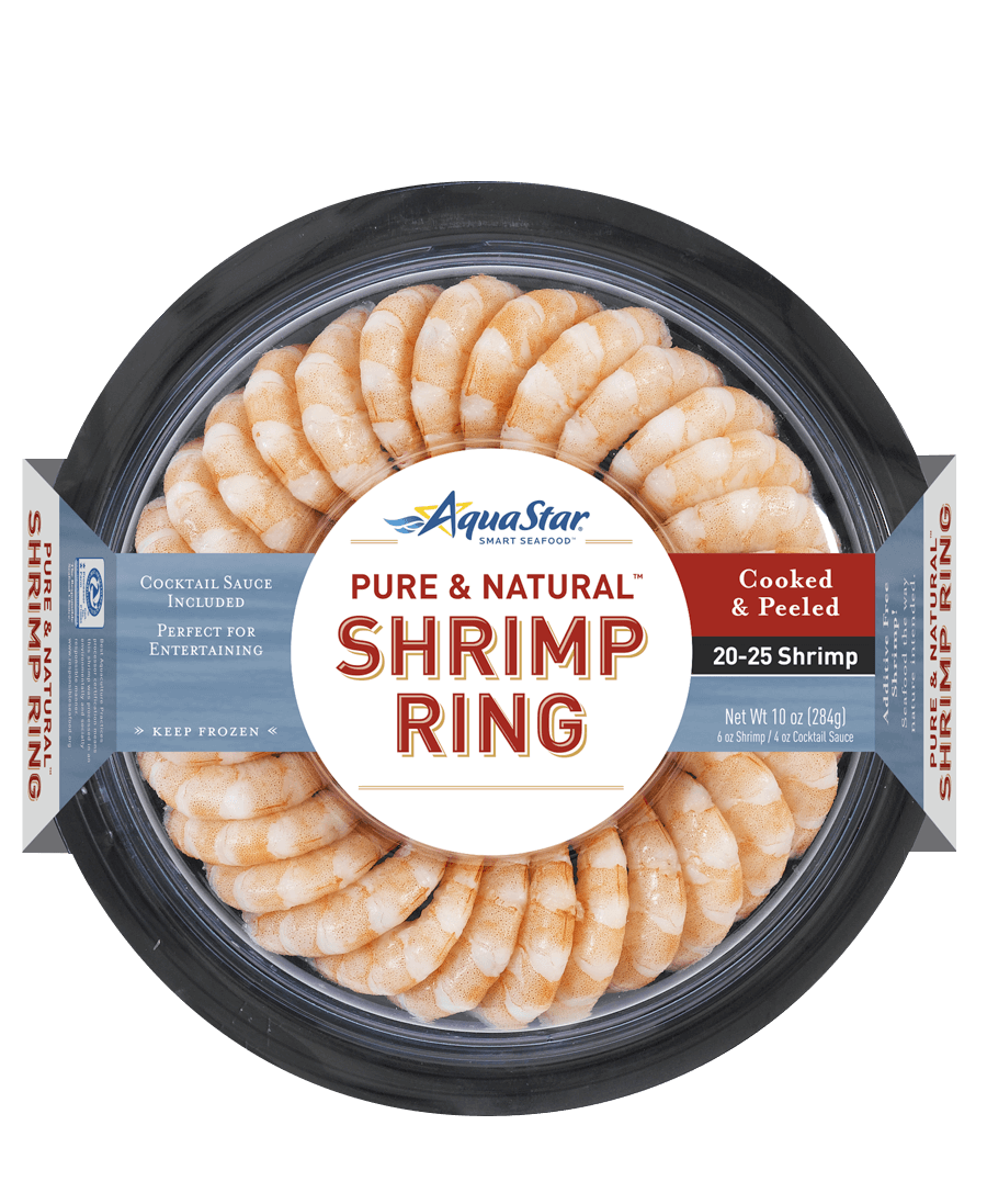 Pure & Natural™ Cocktail Shrimp Ring 23 Count - Aqua Star