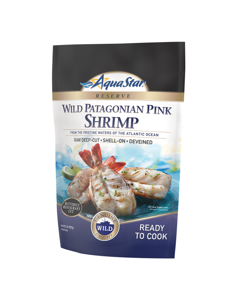 Wild Patagonian Pink Raw Shrimp - Aqua Star