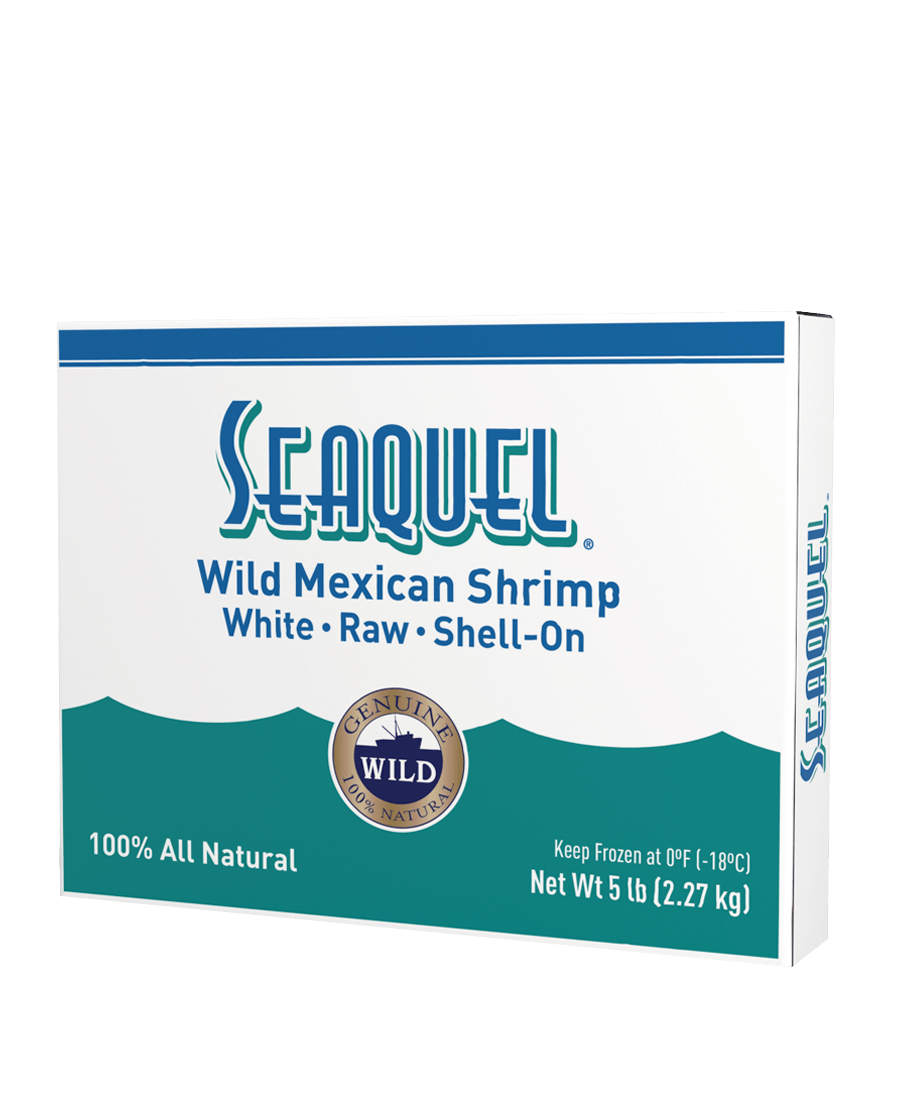Seaquel Wild Mexican Shrimp - White Raw Shell-On - Aqua Star