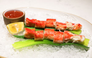 Red King Crab with Ponzu Ginger Cocktail Sauce - Aqua Star